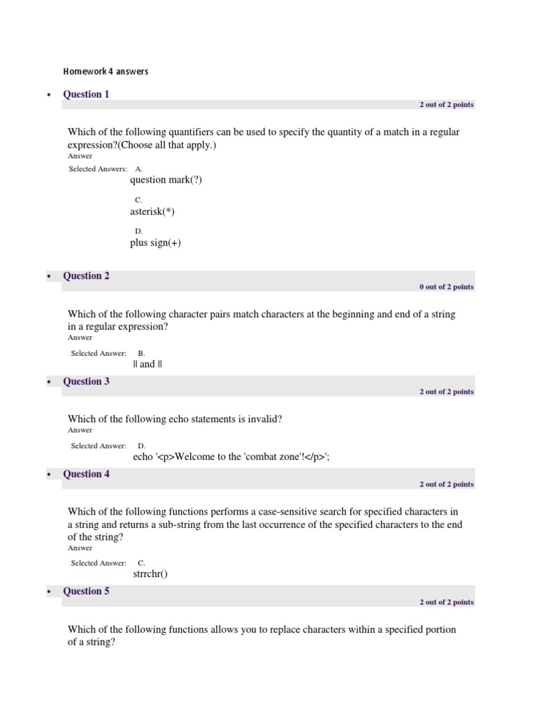 PHP String Functions Overview | PDF | String (Computer Science ...