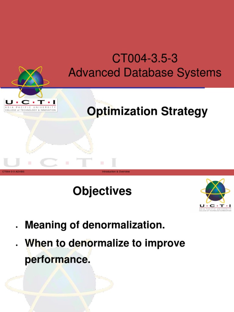Optimization Strategy | PDF | Program Optimization | Databases
