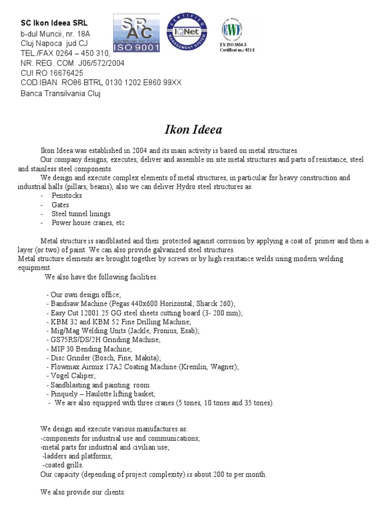 Ikon Ideea Presentation Online | PDF | Industries | Building Engineering