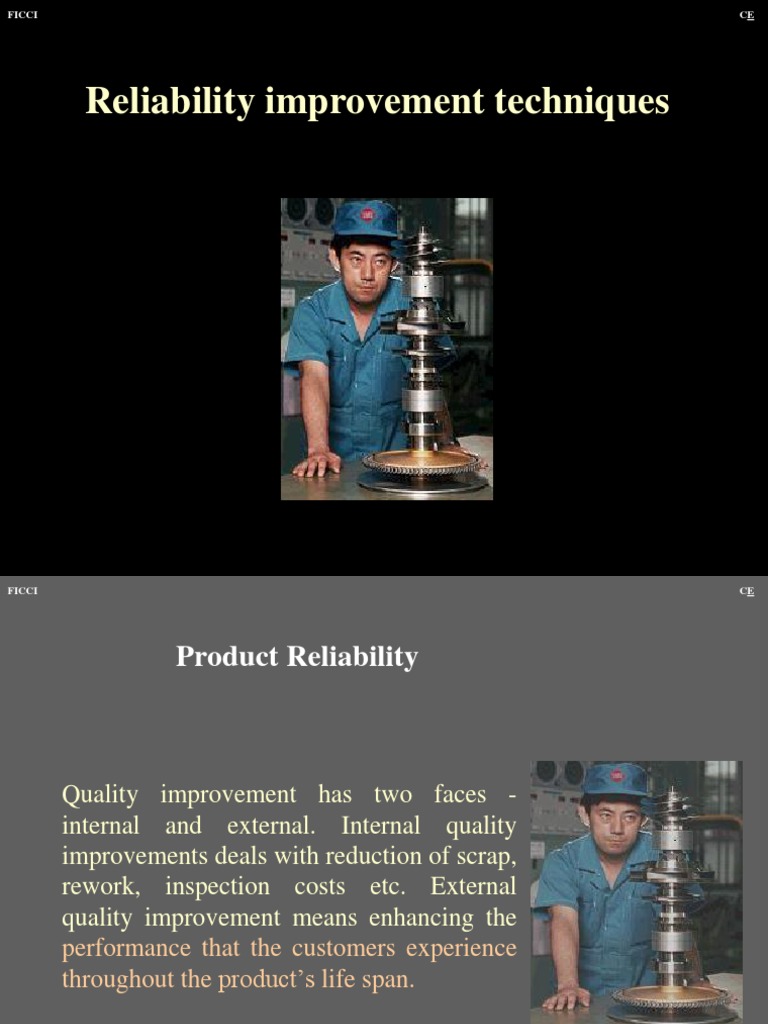 Reliability Improvement Technique Pdf Reliability Engineering
