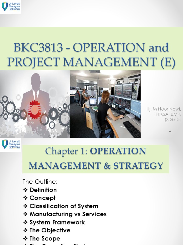 Chap01 Operation MGMT & Strategy | PDF | Operations Management | Strategic Management