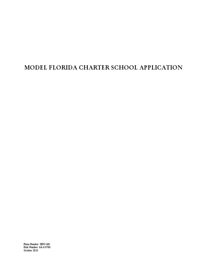 Model Charter Application | PDF | Educational Assessment | Special ...