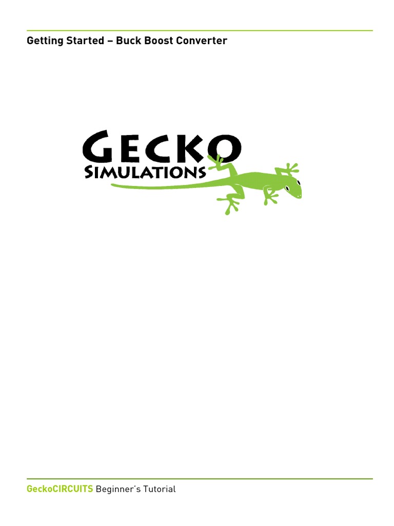 GeckoCIRCUITS Beginners Tutorial | Download Free PDF | Inductor ...