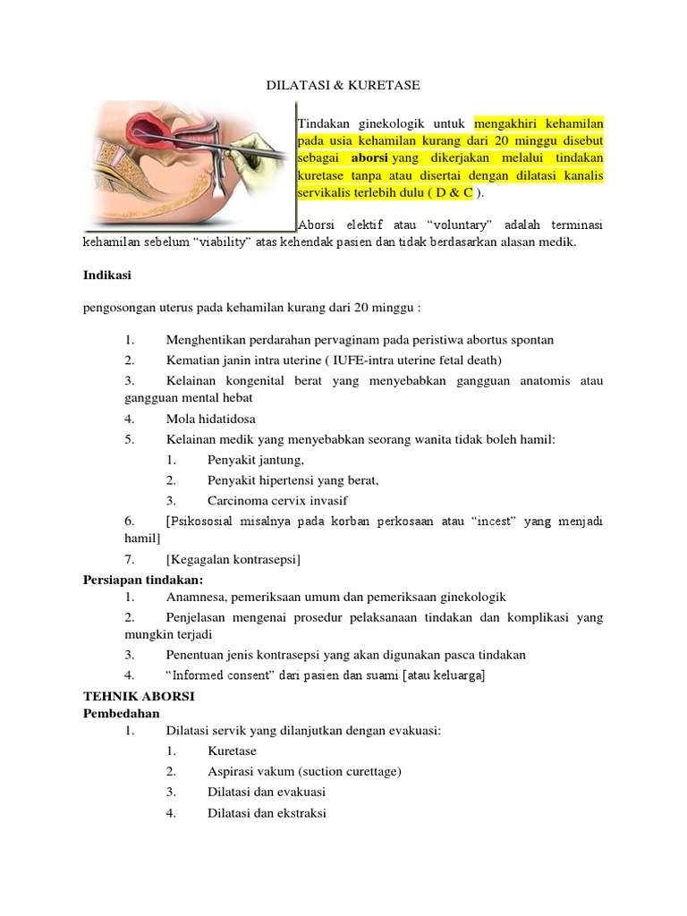 Dilatasi & Kuretase | PDF