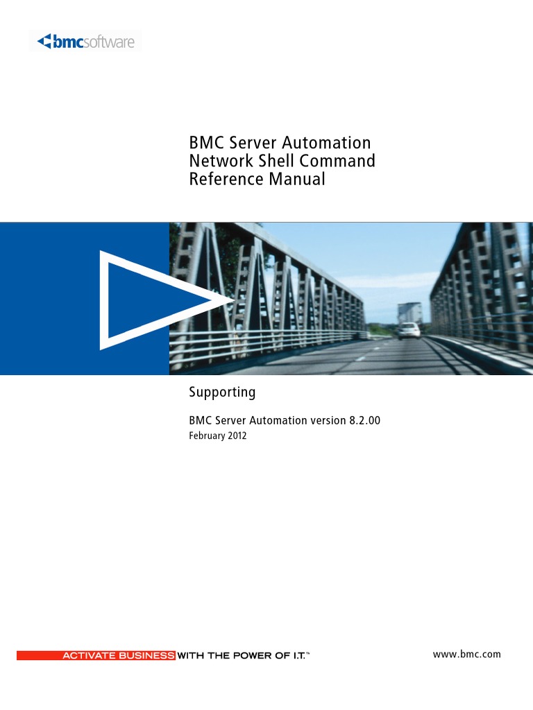 BMC Server Automation Networks Hell Commands Guide | PDF | Command Line Interface | Shell ...