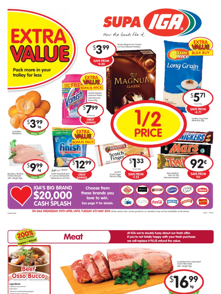 Sample IGA Catalogue | PDF | Beef | French Fries
