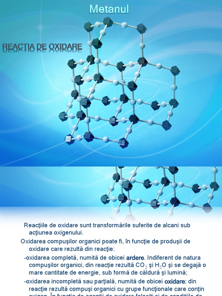Reactia de Oxidare A Metanului | PDF