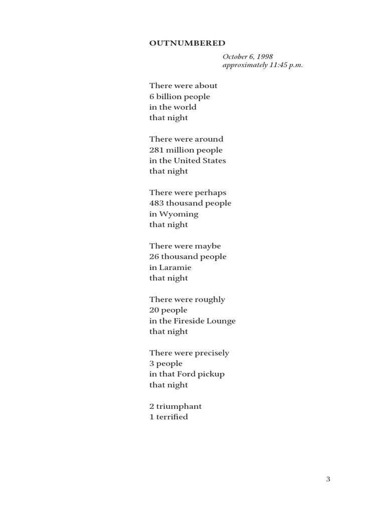 October Mourning A Song For Matthew Shepard Chapter Sampler | PDF