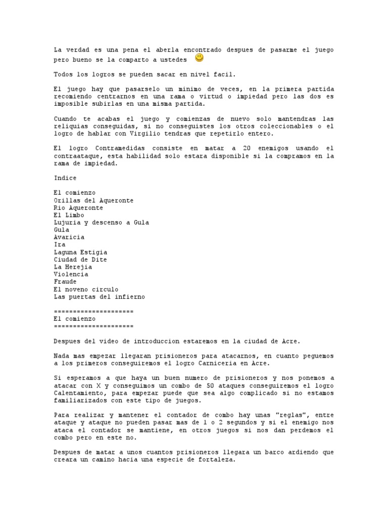 Dante Guia | PDF | Infierno (Dante) | Ascensor