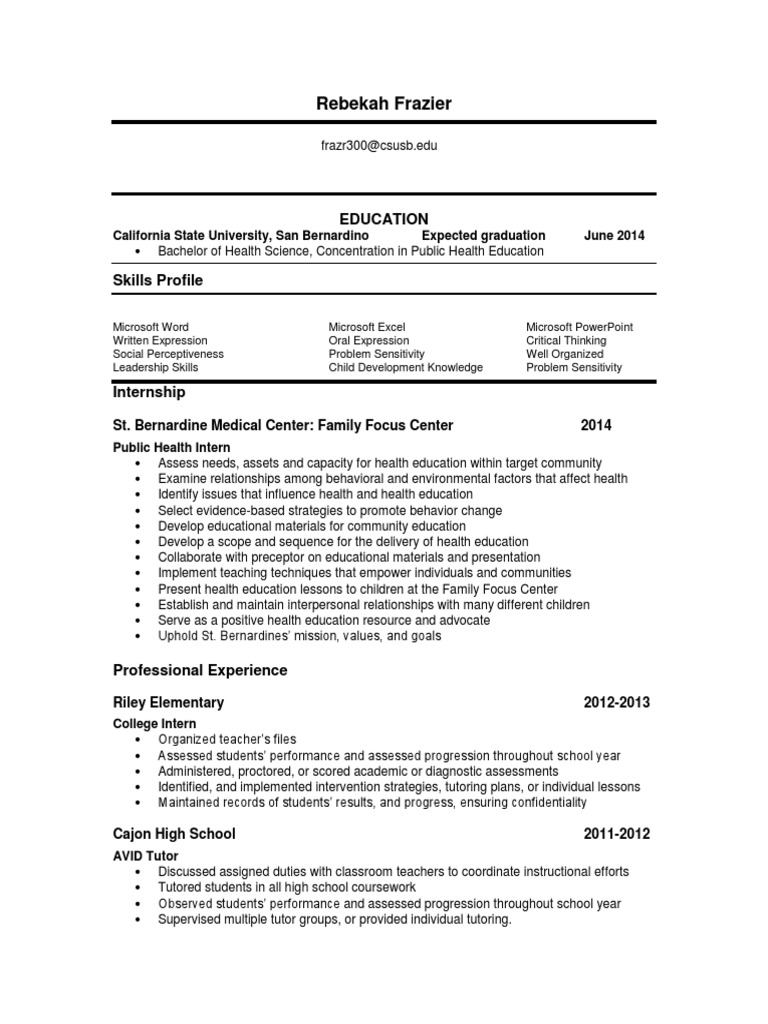 Temp Resume Without Contact Info | PDF | Career & Growth | Self-Improvement
