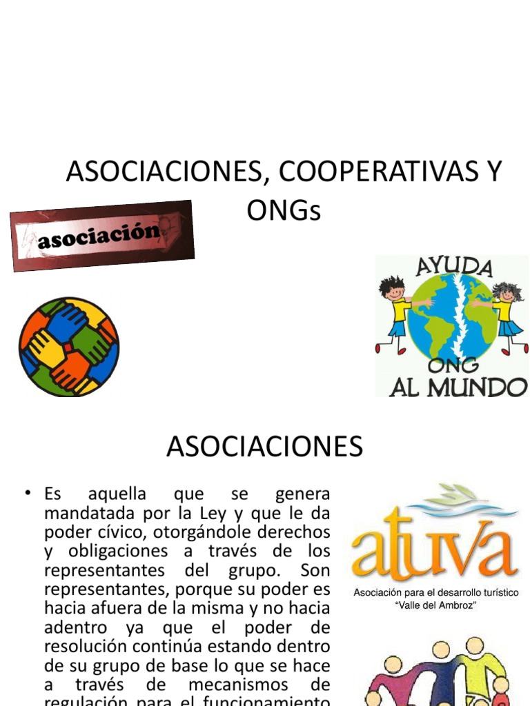 Asociaciones, Cooperativas y ONGs | PDF | Organización no gubernamental ...