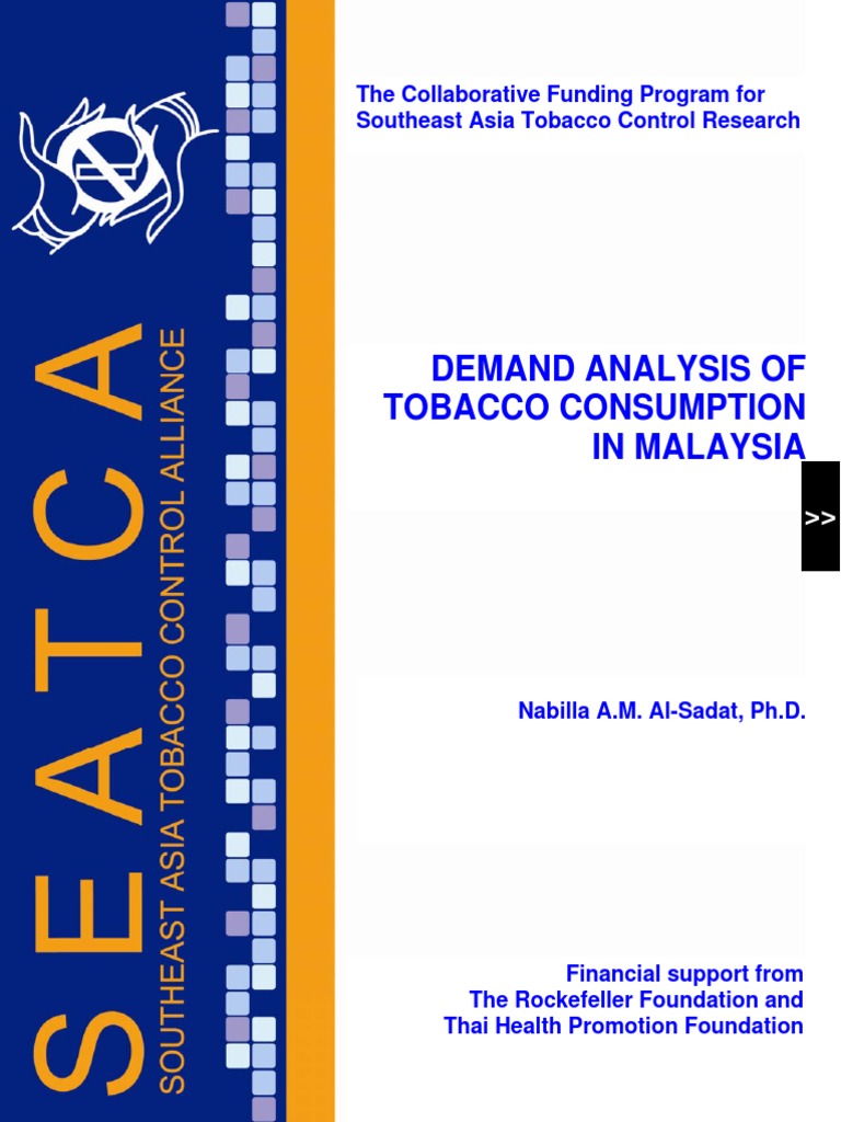 Demand Analysis of Tobacco Consumption in Malaysia | PDF | Tobacco ...