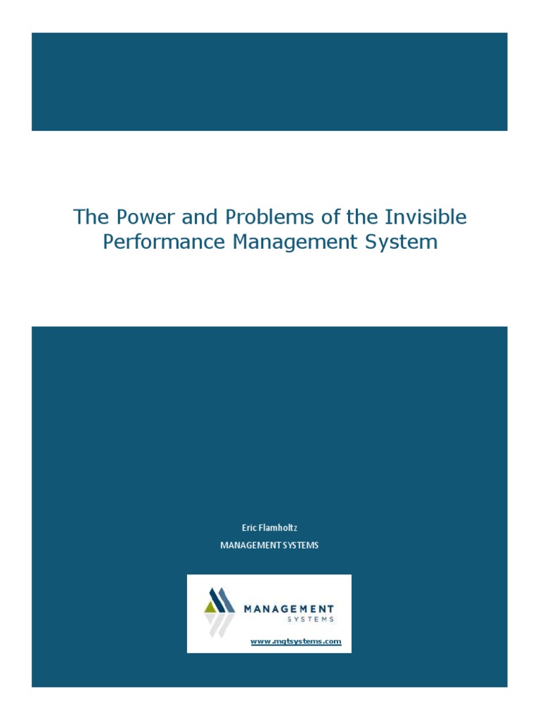 The Power and Problems of The Invisible Performance Management System ...