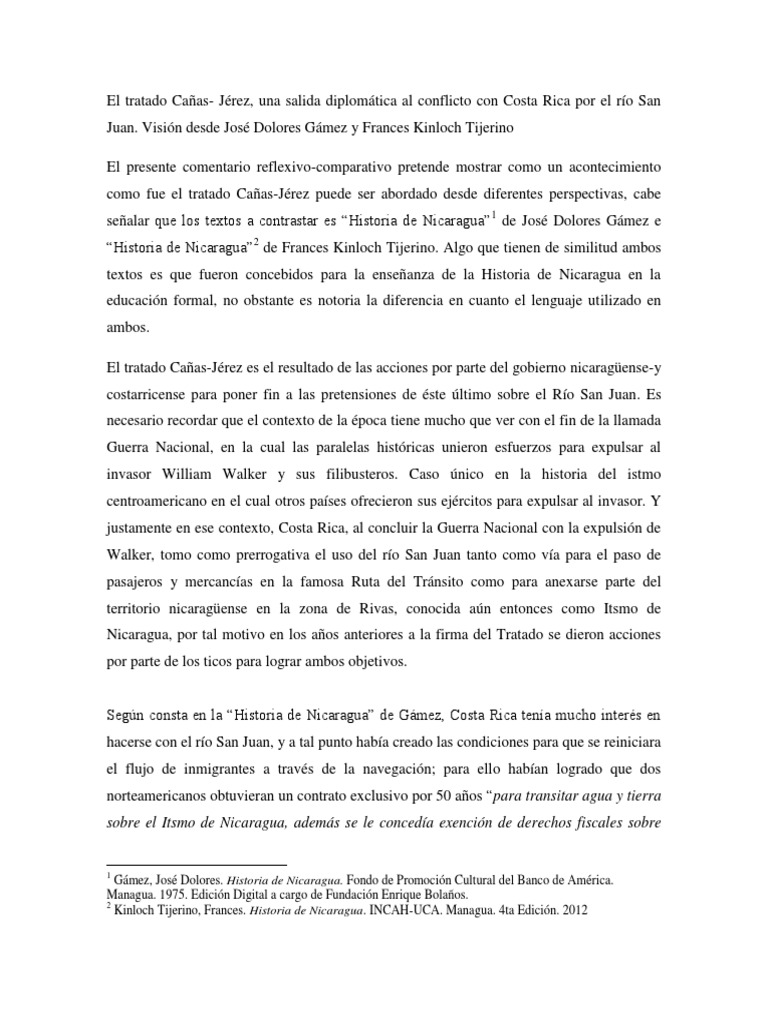 Análisis comparativo de dos perspectivas históricas sobre el Tratado ...