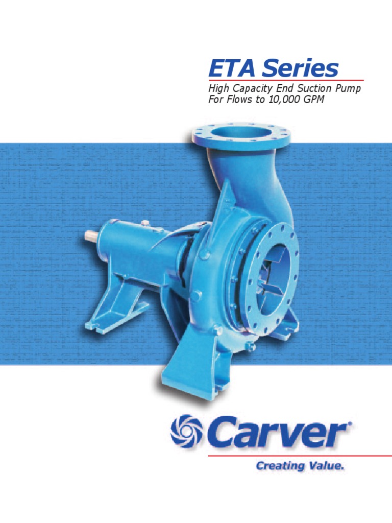 Eta Series | PDF | Bearing (Mechanical) | Pump