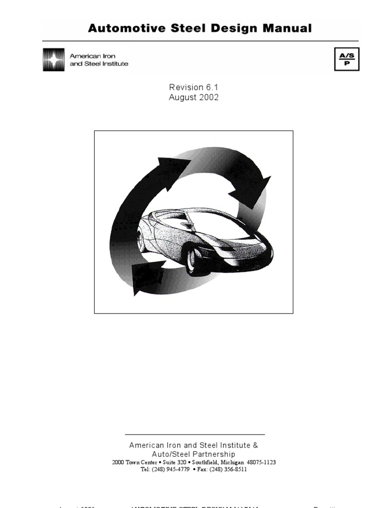 + Sae Automotive Steel Design Manual | PDF | Steel | Strength Of Materials