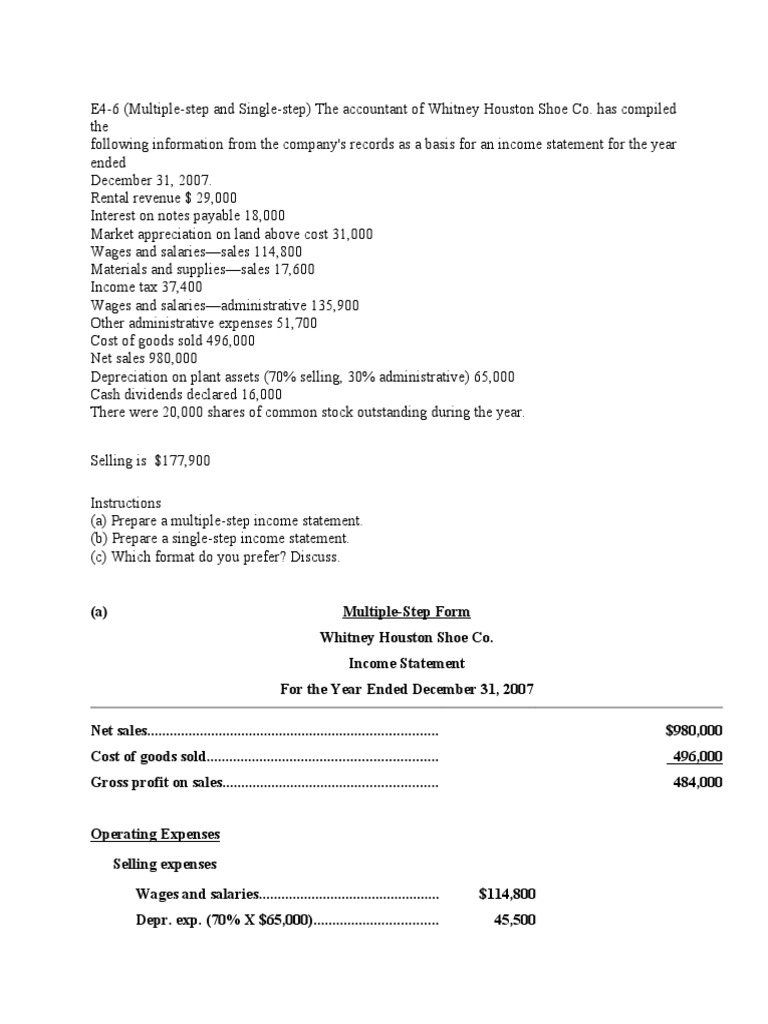 Week 2 Notes From Assignments | PDF | Net Income | Income Statement