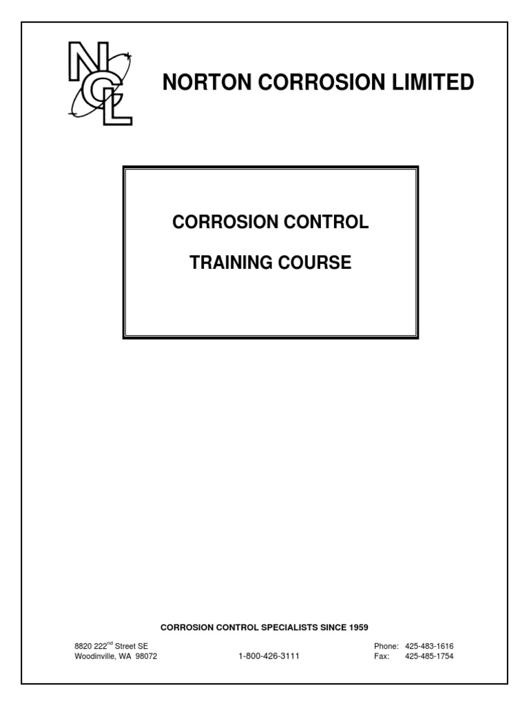 Basic Corrosion Control Training Course | PDF | Anode | Corrosion