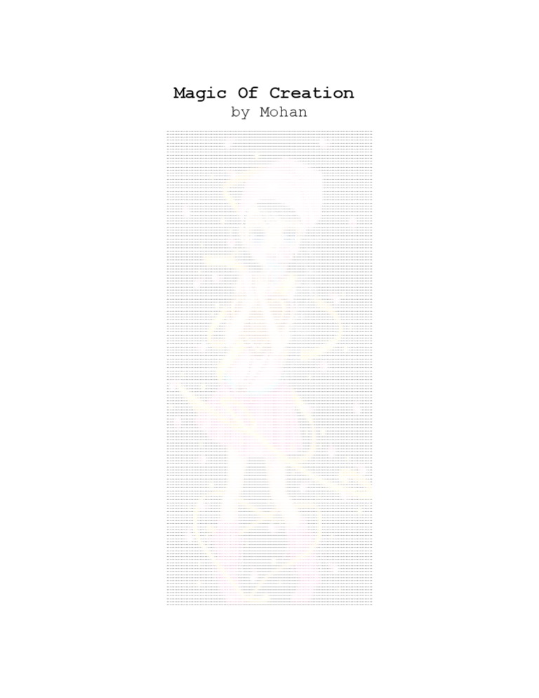 Magic of Creation | PDF