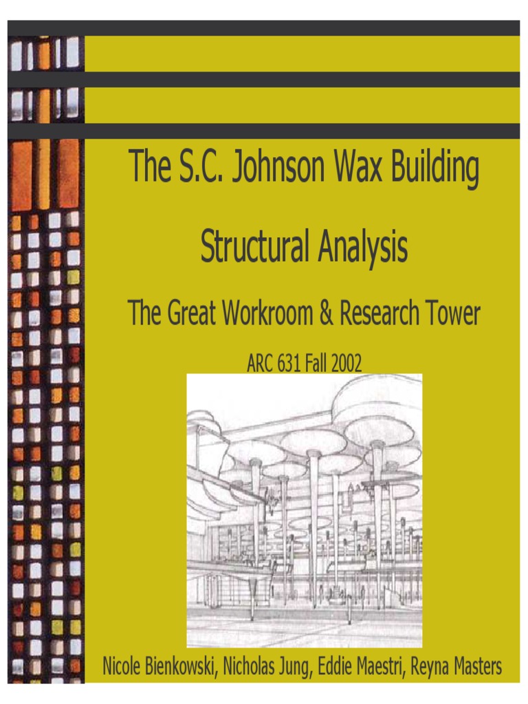 Johnson Wax | PDF | Structural Engineering | Economic Sectors