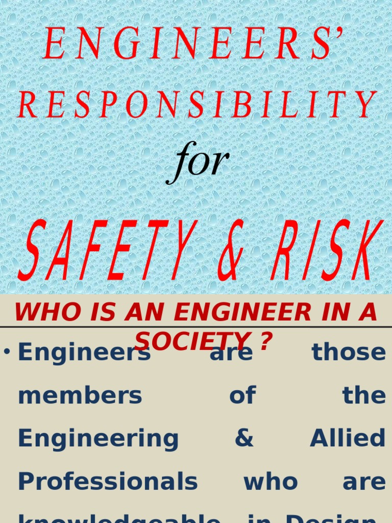 Engineer's Responsibilty For Safety and Risk | PDF | Risk | Perception