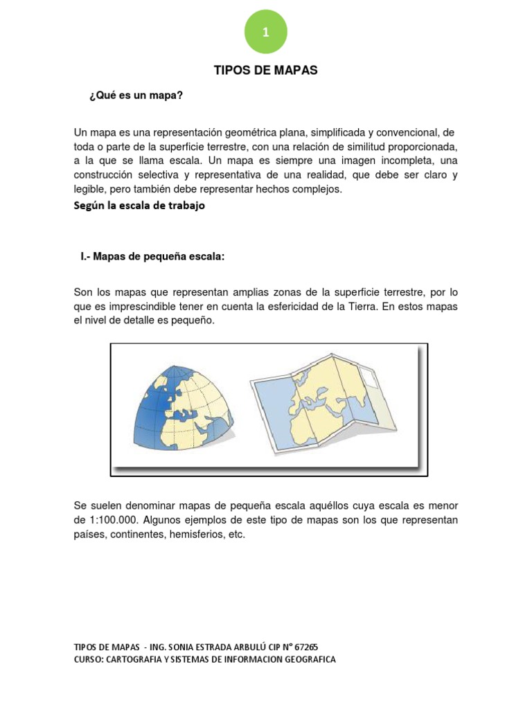 Tipos de Mapas | Descargar gratis PDF | Mapa | Sistema de información ...