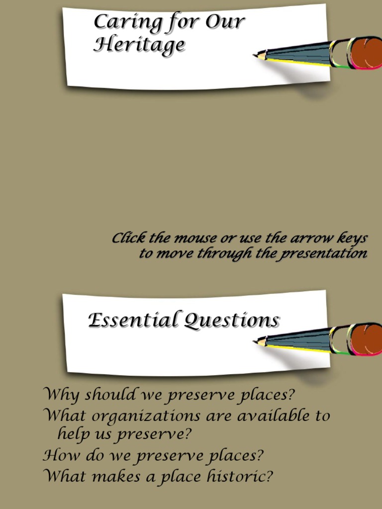 Caring For Our Heritage | PDF | Preservation (Library And Archival ...