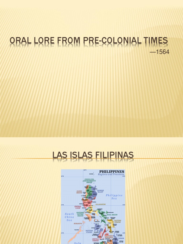 Pre-Colonial Philippine Oral Lore | PDF | Philippines | Poetry