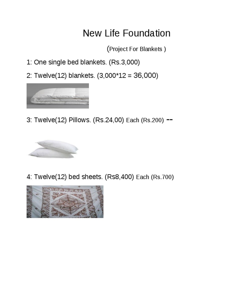 New Life Foundationproject For Beds | PDF