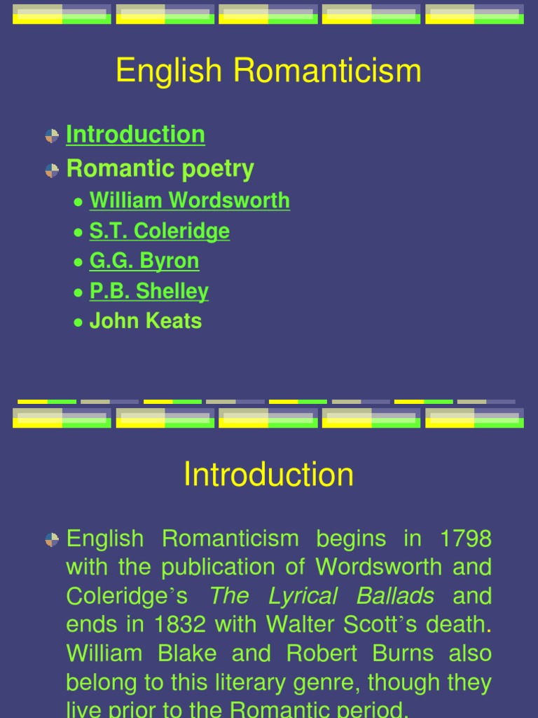 English Romanticism | PDF | William Wordsworth | Samuel Taylor Coleridge