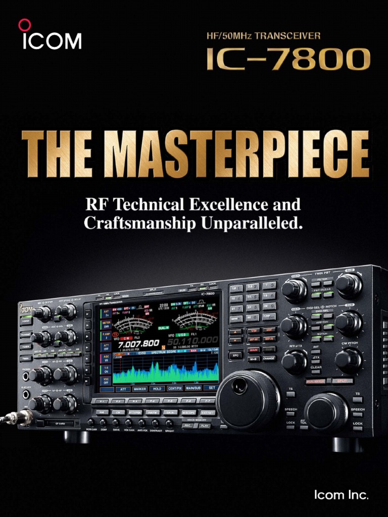 ICOM IC-7800 Brochure | Amplifier | Digital Signal Processing