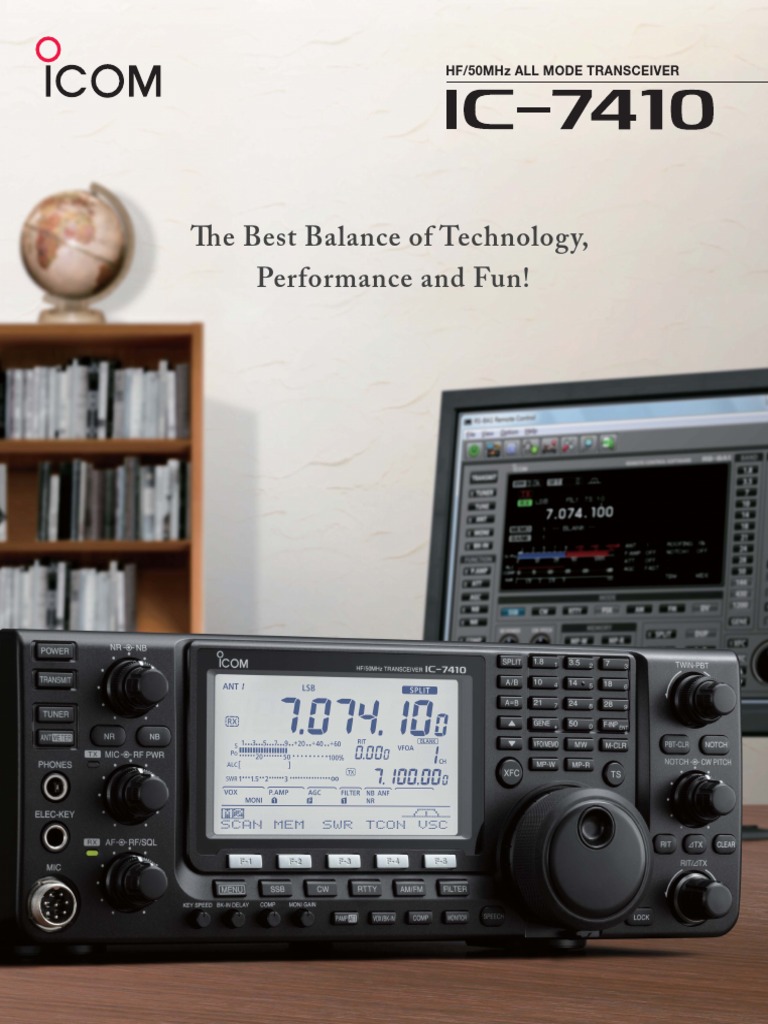 ICOM IC-7410 Brochure | PDF | Frequency Modulation | Digital Signal ...