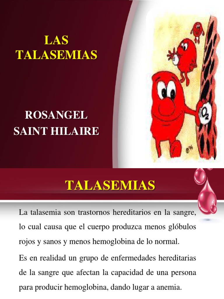 Talasemias | PDF | Anemia | Dominancia (Genética)