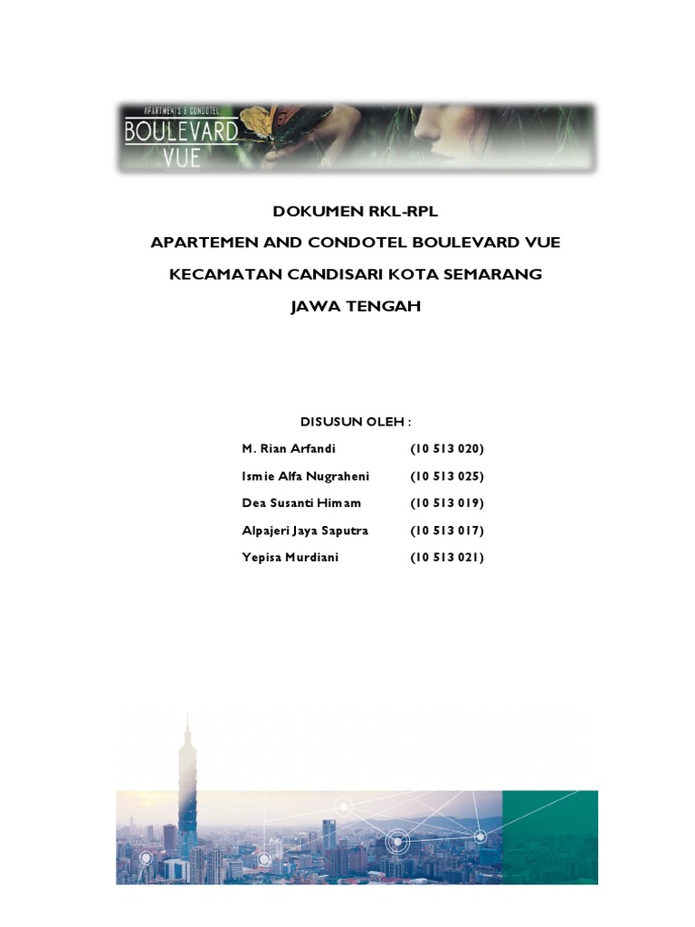 Dokumen RKL-RPL Apartemen and Condotel Boulevard Vue Kecamatan ...