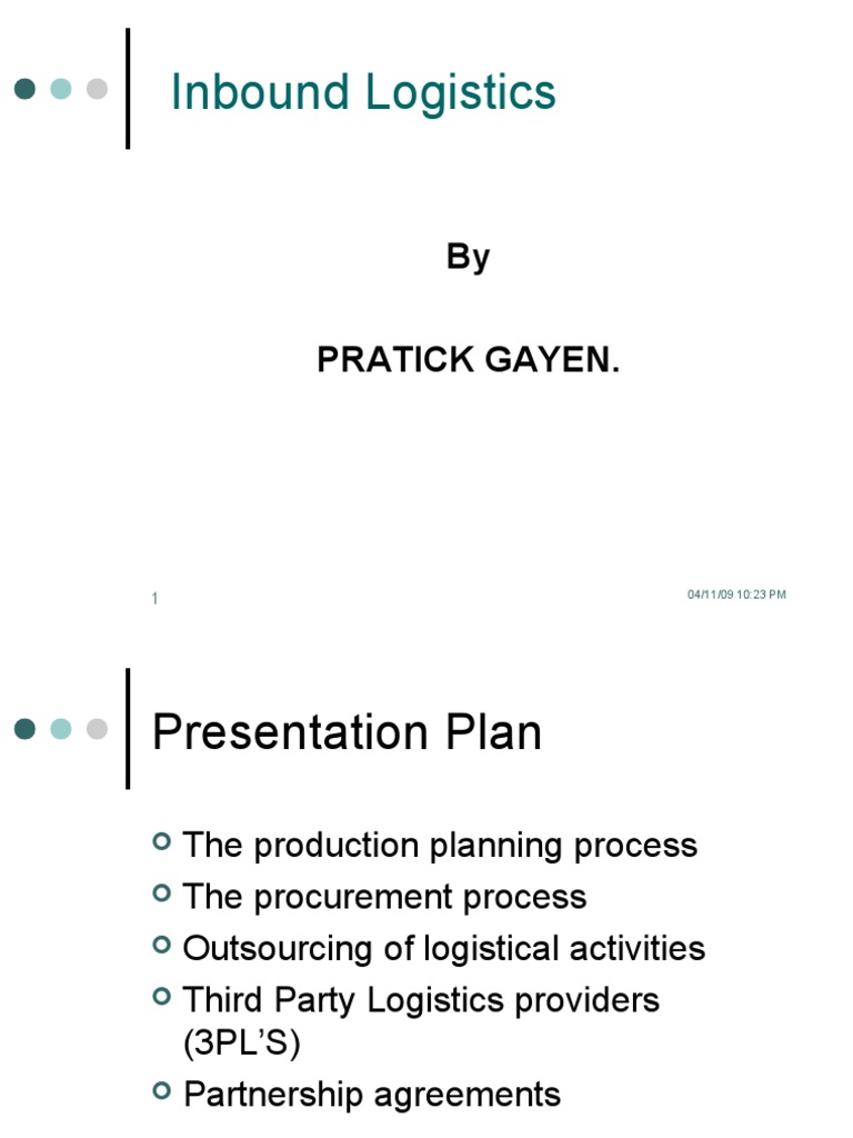 Inbound Logistics | PDF | Partnership | Supply Chain