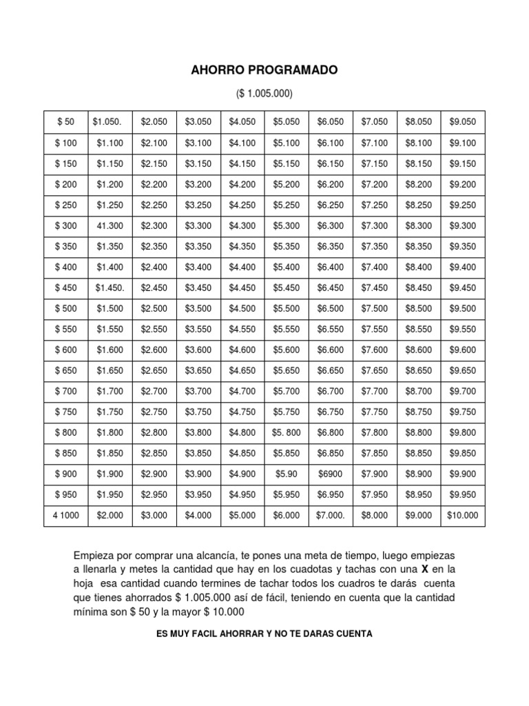 AHORRO PROGRAMADO