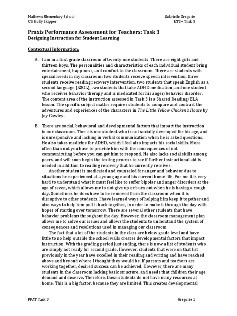 Ppat-Task 3 Final | PDF | Reading (Process) | English As A Second Or ...