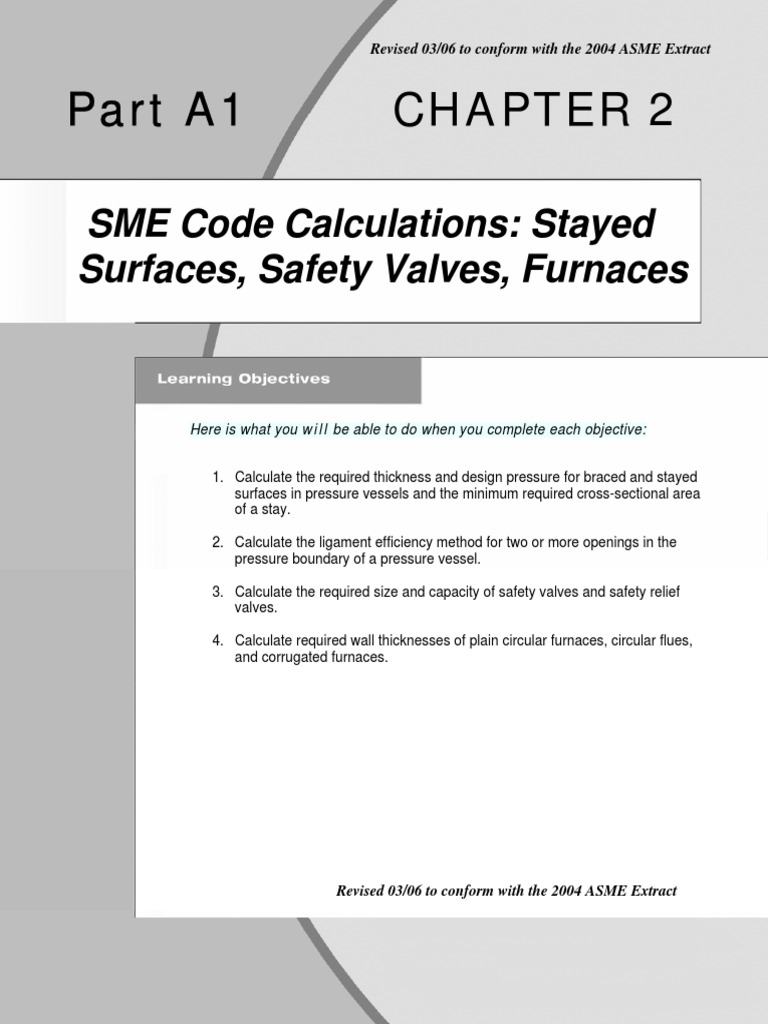 Part A1 Chapter 2 - ASME Code Calculations Stayed Surfaces Safety ...