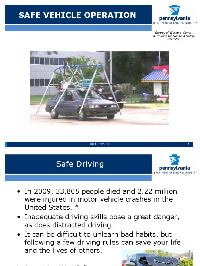 Safe Vehicle Operation | PDF | Traffic | Headlamp