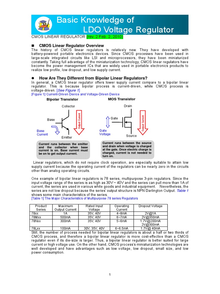 12-Basic Knowledge of LDO Voltage Regulator en | PDF | Bipolar Junction ...