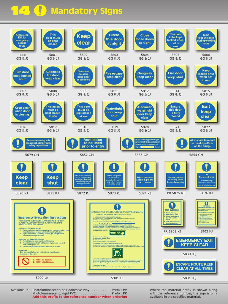 Fire Plans Ship Safety Signs Imo Signs 15 | Download Free PDF | Transport