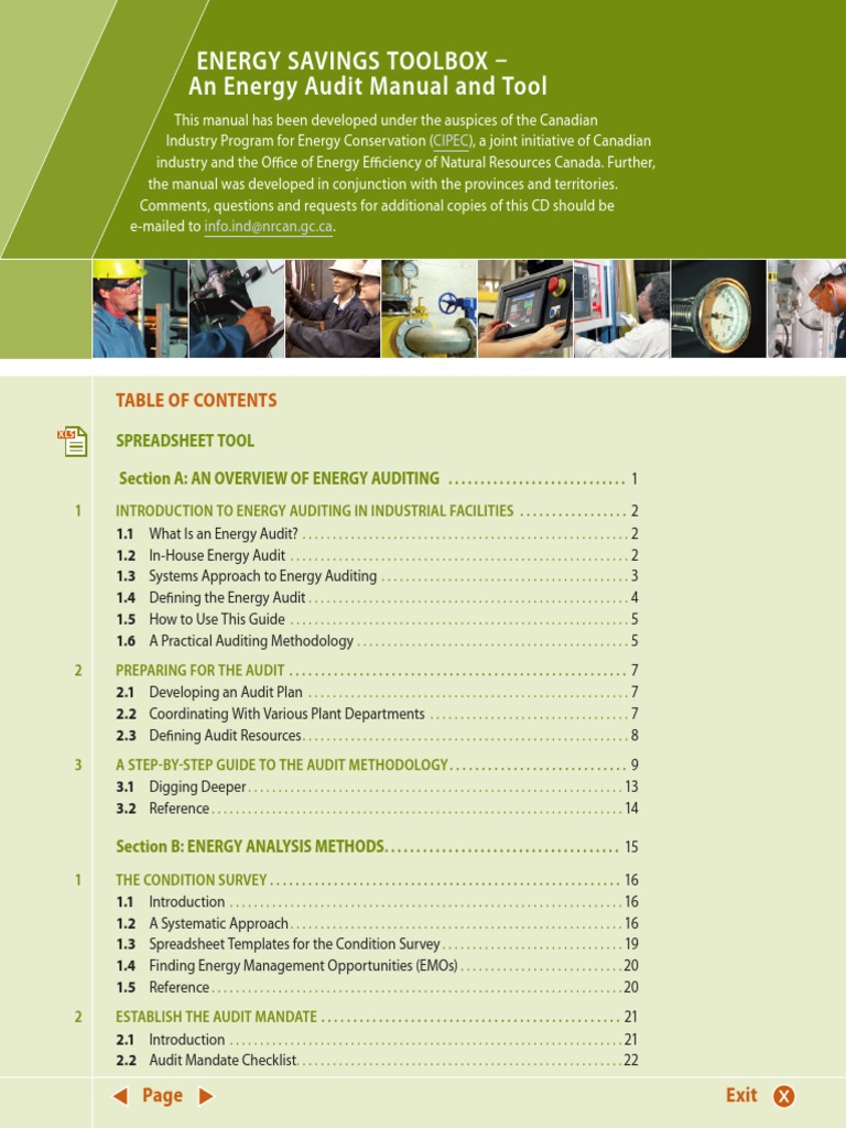Energy Audit Manual and Tool | PDF