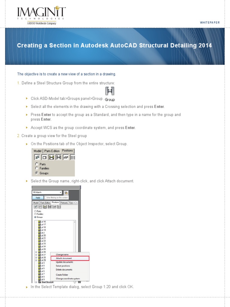 Structural Detailing Sections Tutorial PDF | PDF | Auto Cad | Autodesk