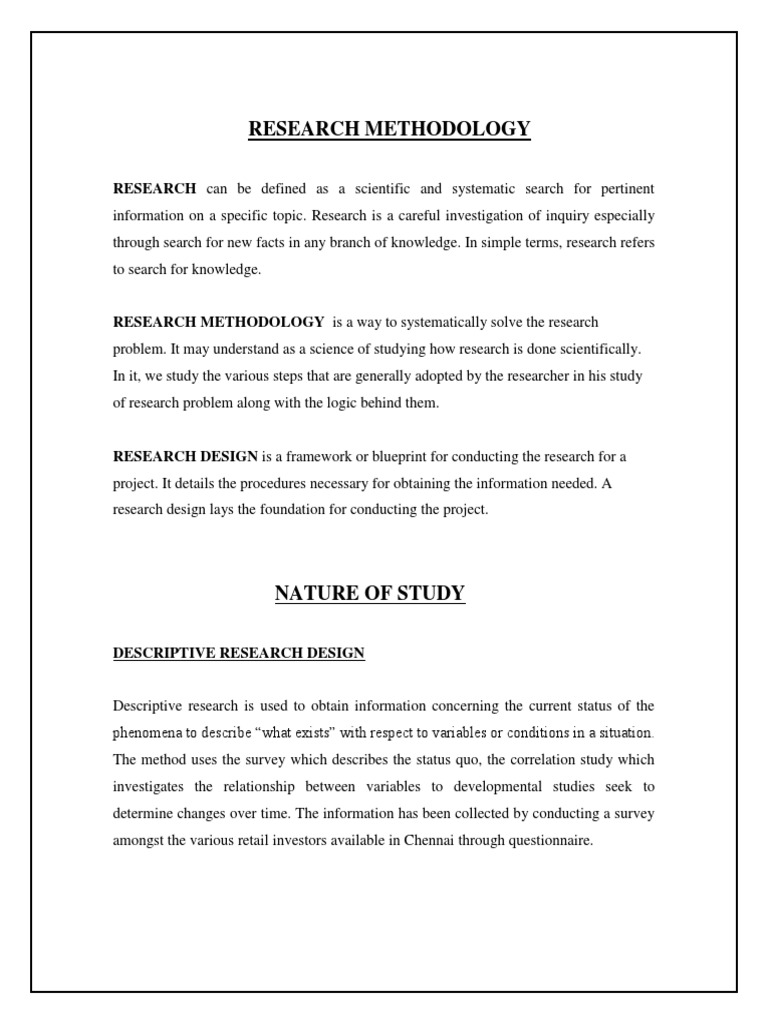 Research Methodology-Chapter 2 | PDF | Research Design | Statistics
