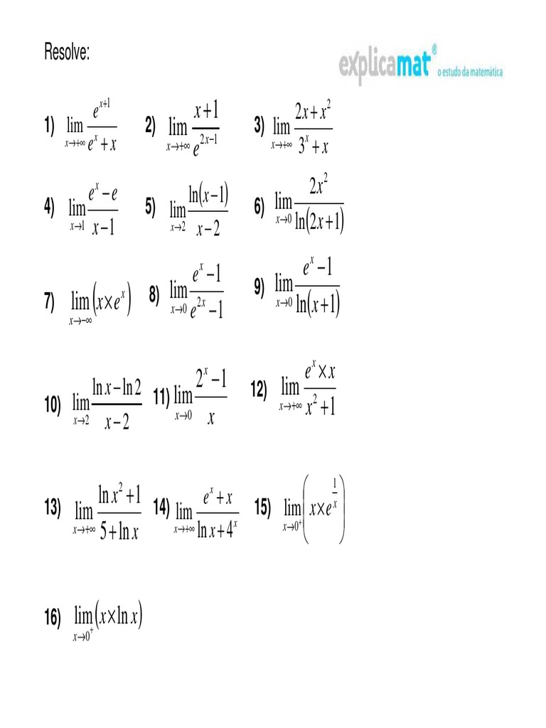 Limites Notaveis | PDF