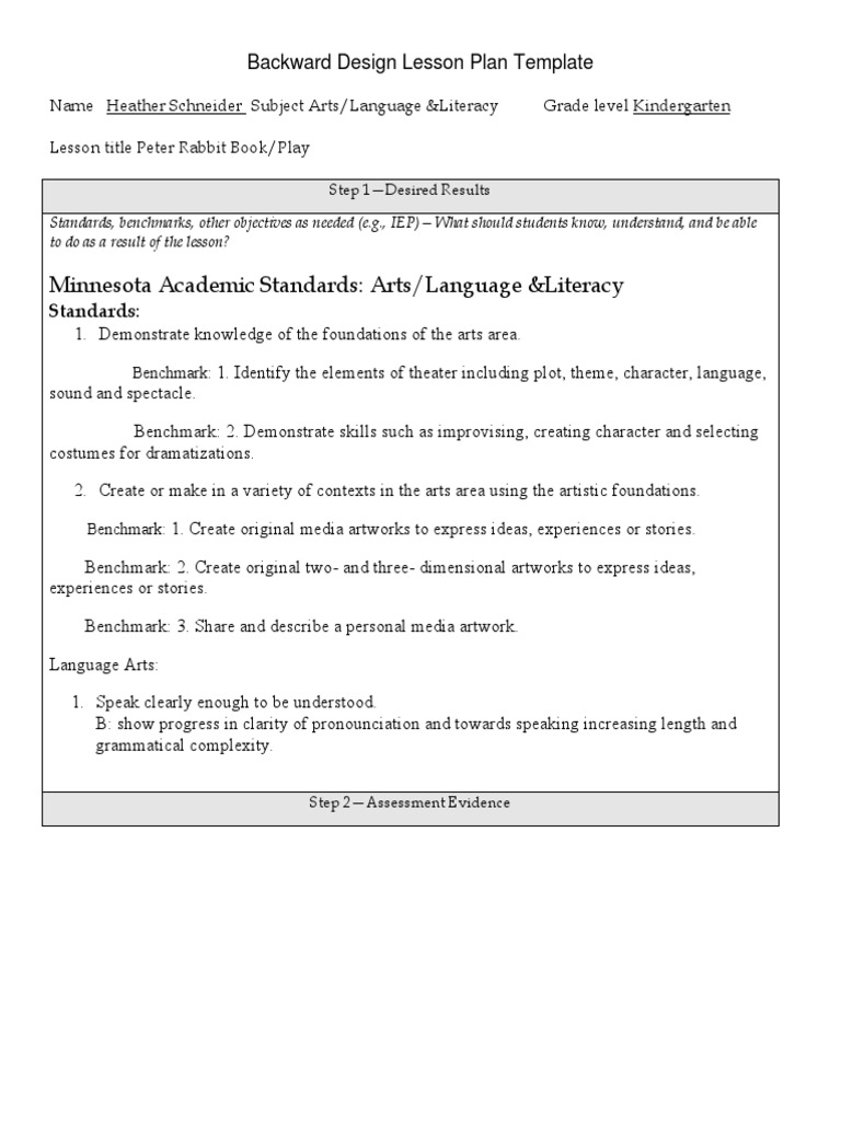 Kindergarten Peter Rabbit Lesson Plan | PDF | Peter Rabbit ...