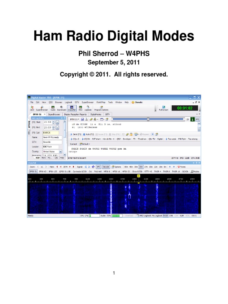 Ham Radio Digital Modes | PDF | Radio | Telecommunications Engineering