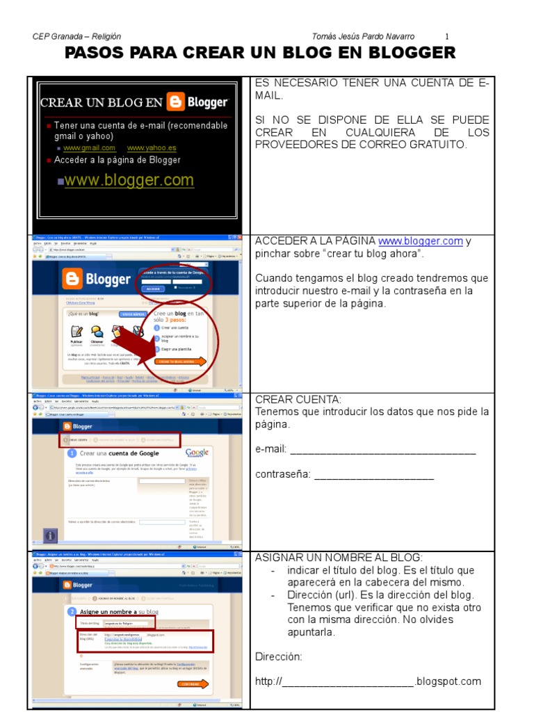 PASOS PARA CREAR UN BLOG EN BLOGGER | Blog | Hipertexto