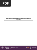 Environmental Aspects and Impact Register Template | PDF | Waste ...