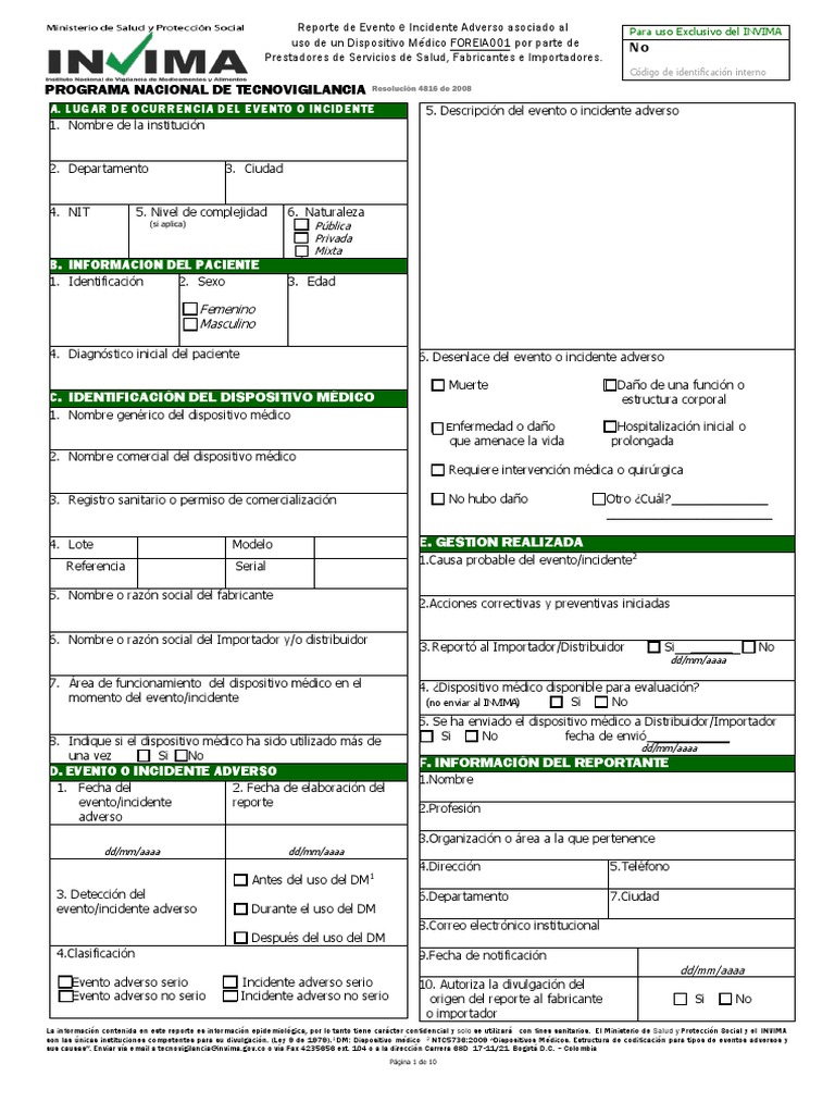 Formato FOREIA001 para Reporte de Incidentes | PDF | Seguridad del ...